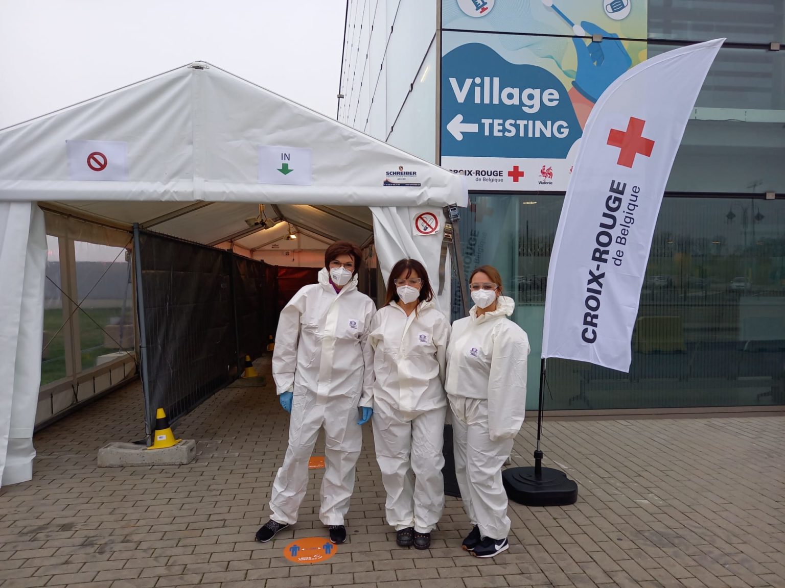 Covid-19: la Croix-Rouge de Belgique participe au testing de masse ...