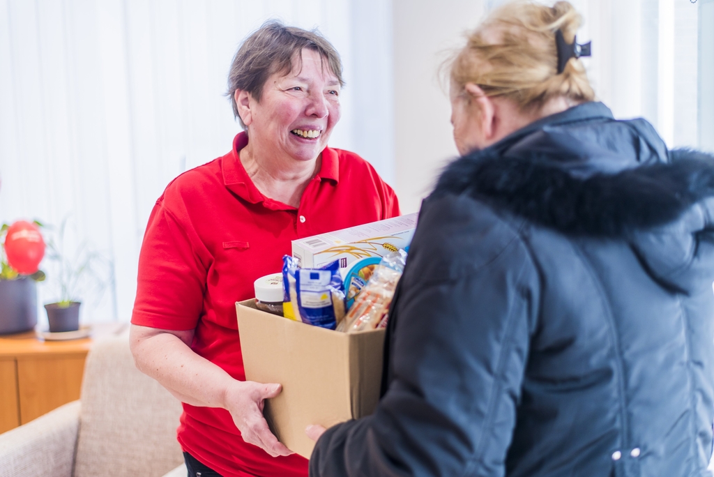 Les distributions alimentaires de la Croix-Rouge de Belgique